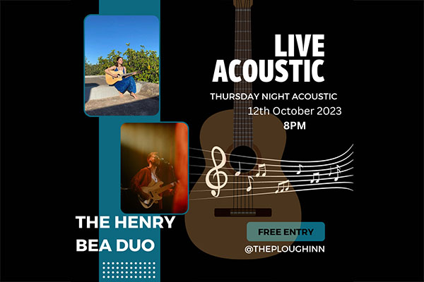 Acoustic Thursdays - The Henry Bea Duo| The Plough Inn