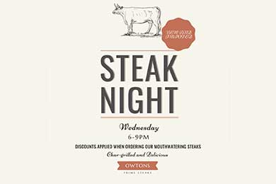Steak Night | The Plough Inn